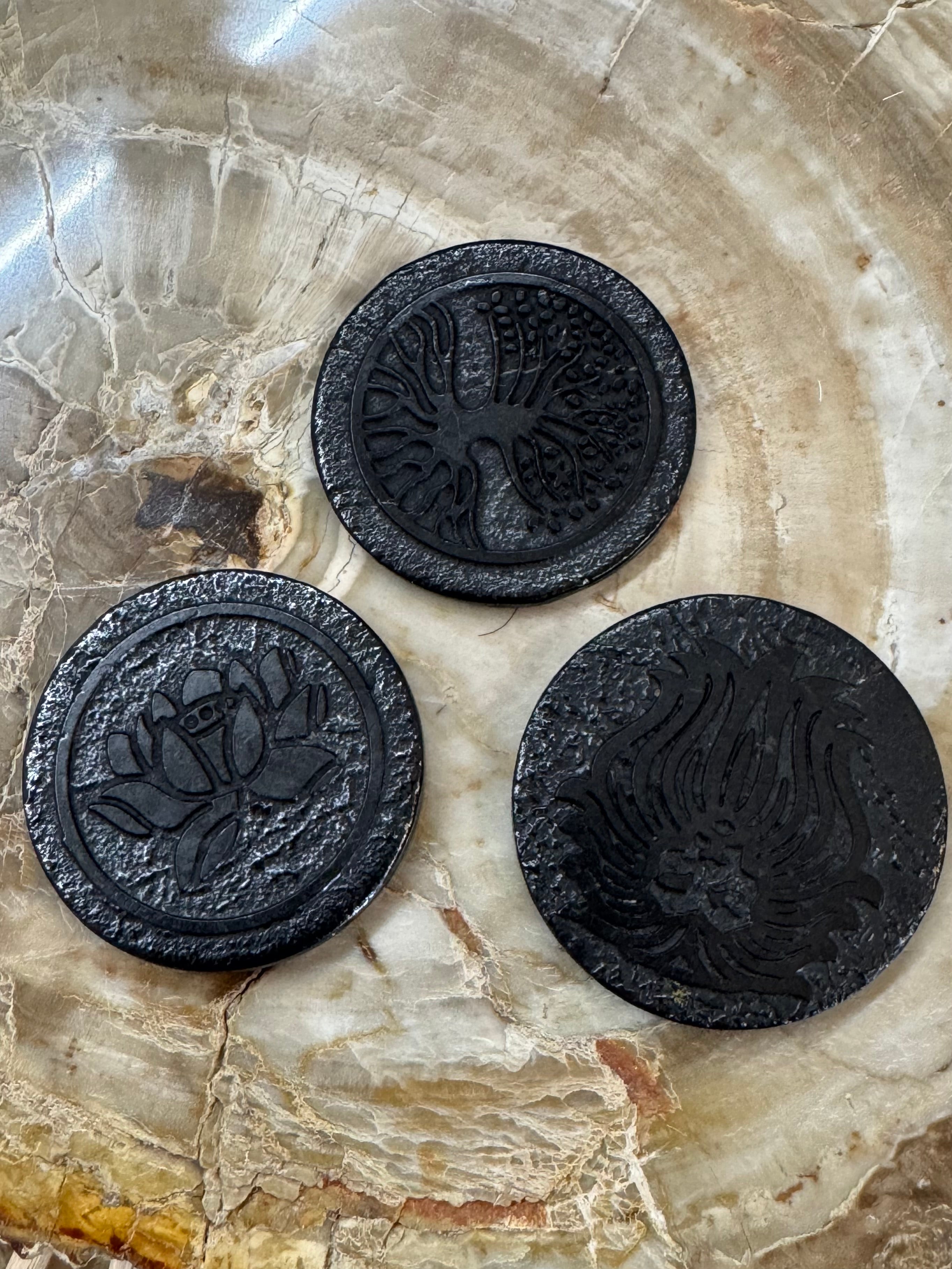 Carved Shungite Phone Sticker – Alaskan Mystic Wonders