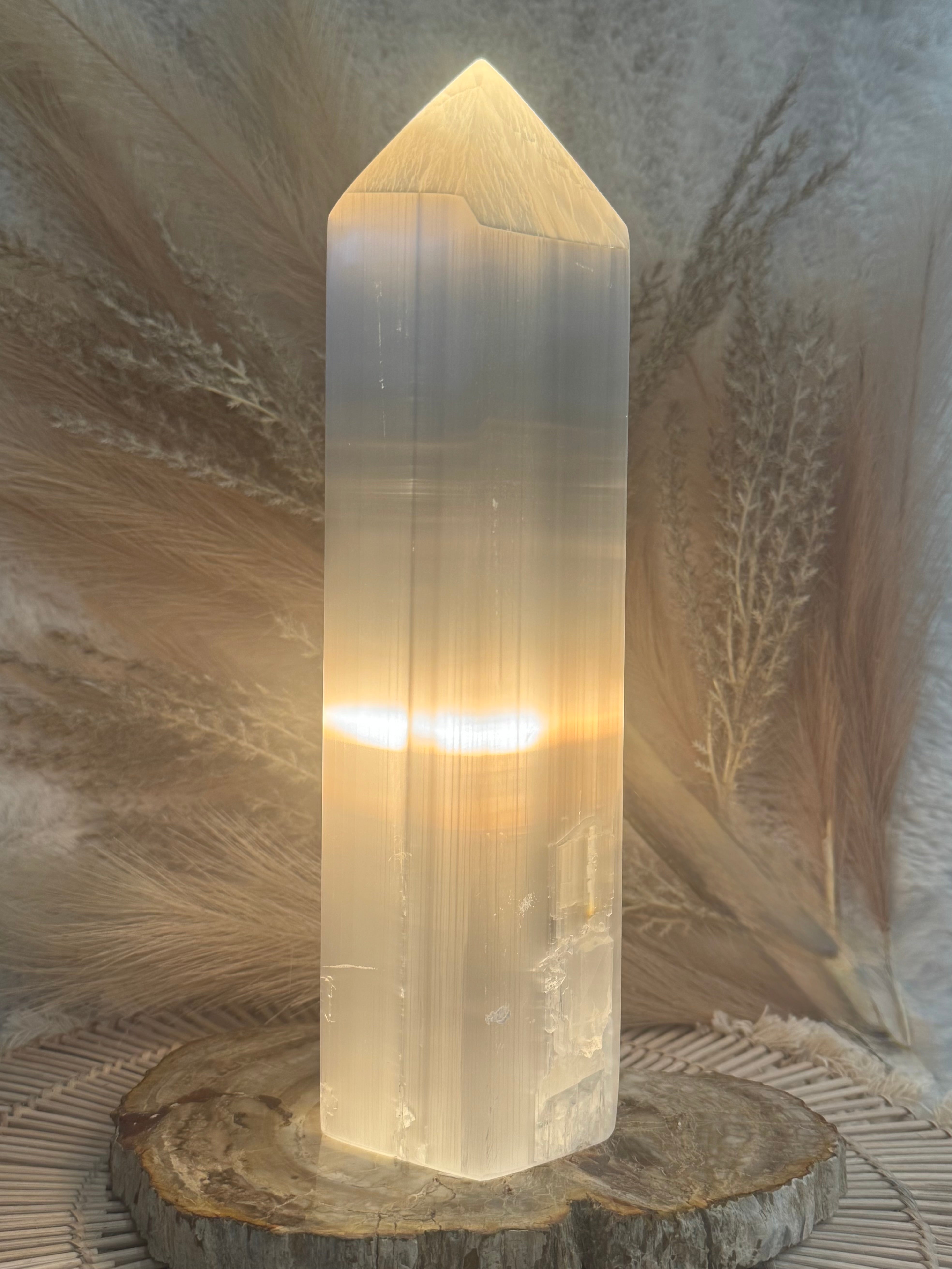 Selenite Lamp – Alaskan Mystic Wonders