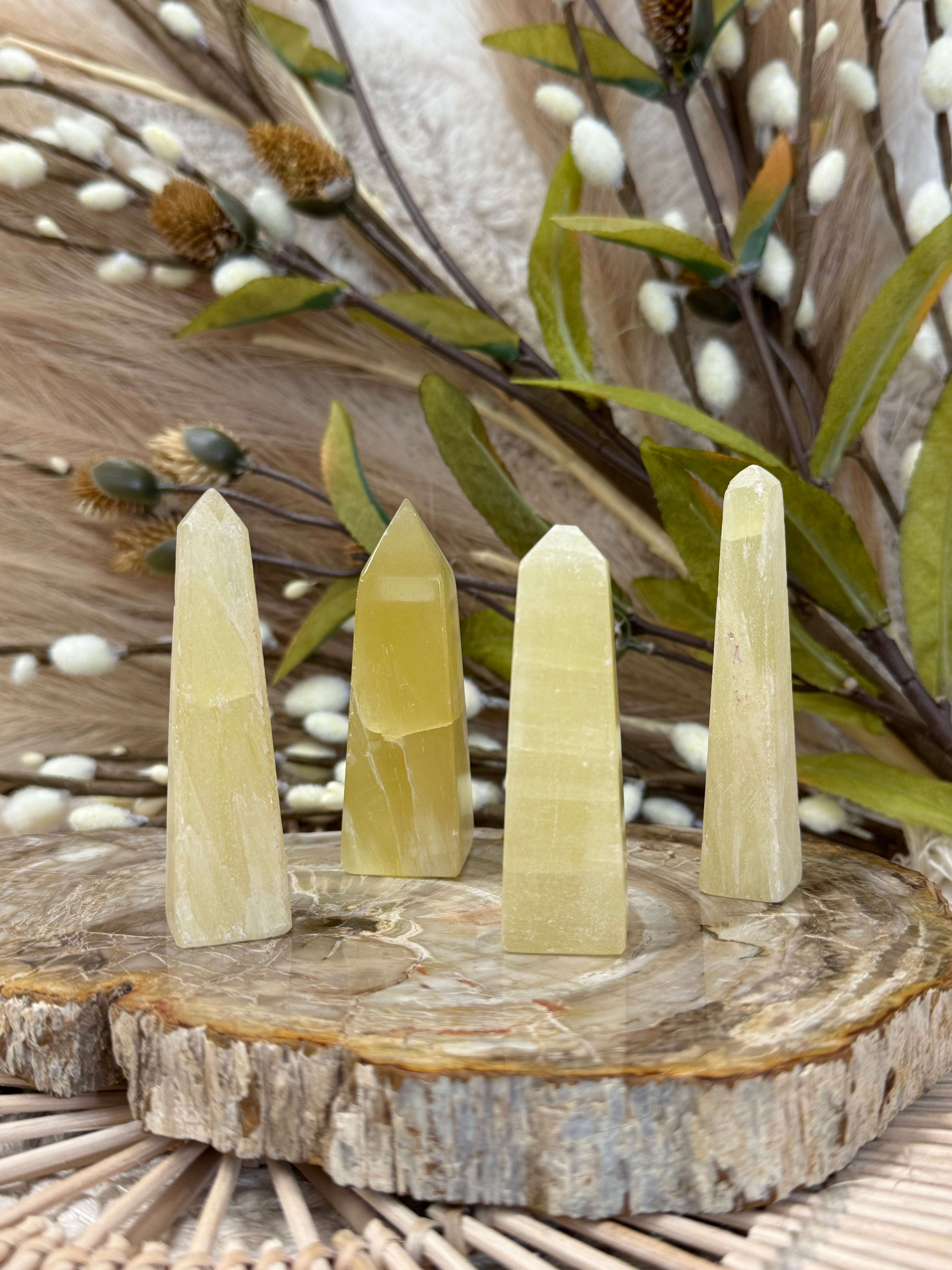 Yellow Calcite - Towers – Alaskan Mystic Wonders